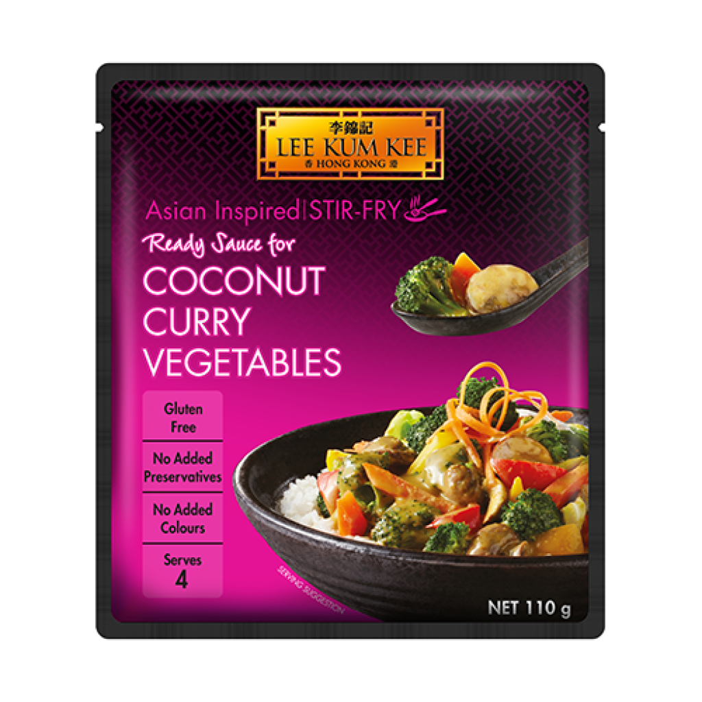 Lee Kum Kee Ready Sauce For Coconut Curry Vegetables 110g - Black Box ...
