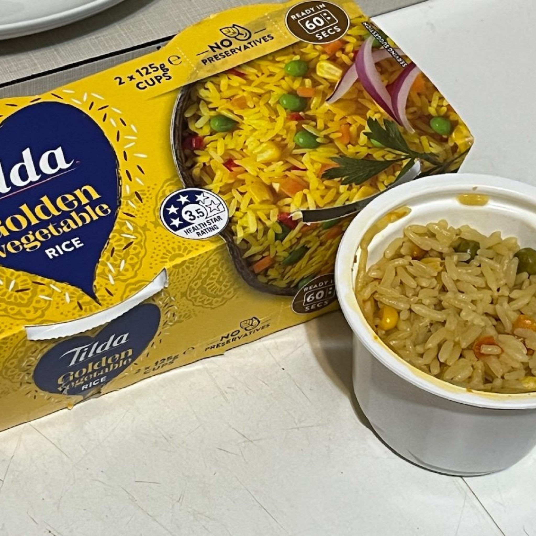 Tilda Golden Vegetable Rice Cups - Black Box Product Reviews