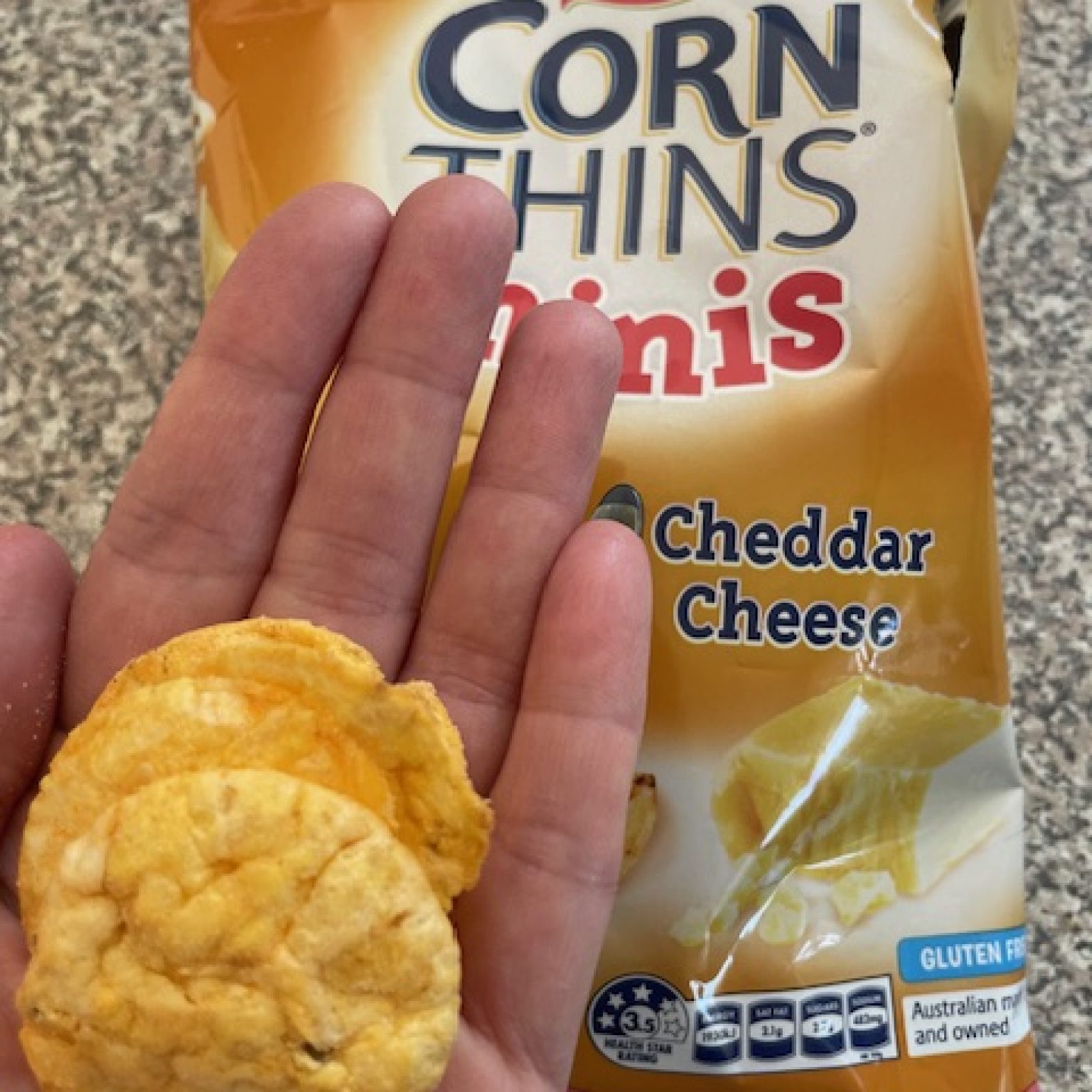 Corn Thins Minis Cheddar 80g - Black Box Product Reviews