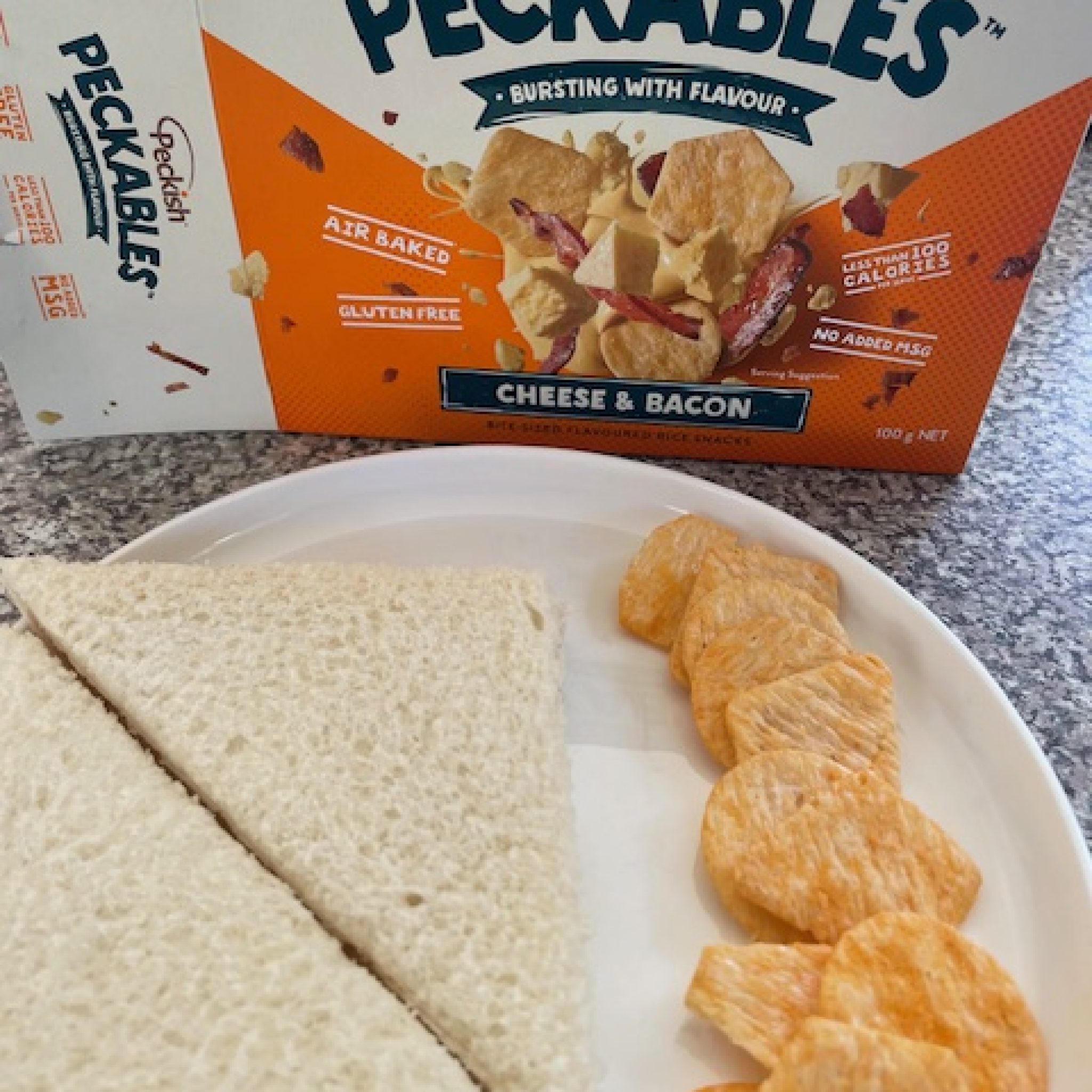 Peckish Peckables Rice Snacks Cheese & Bacon - Black Box Product Reviews