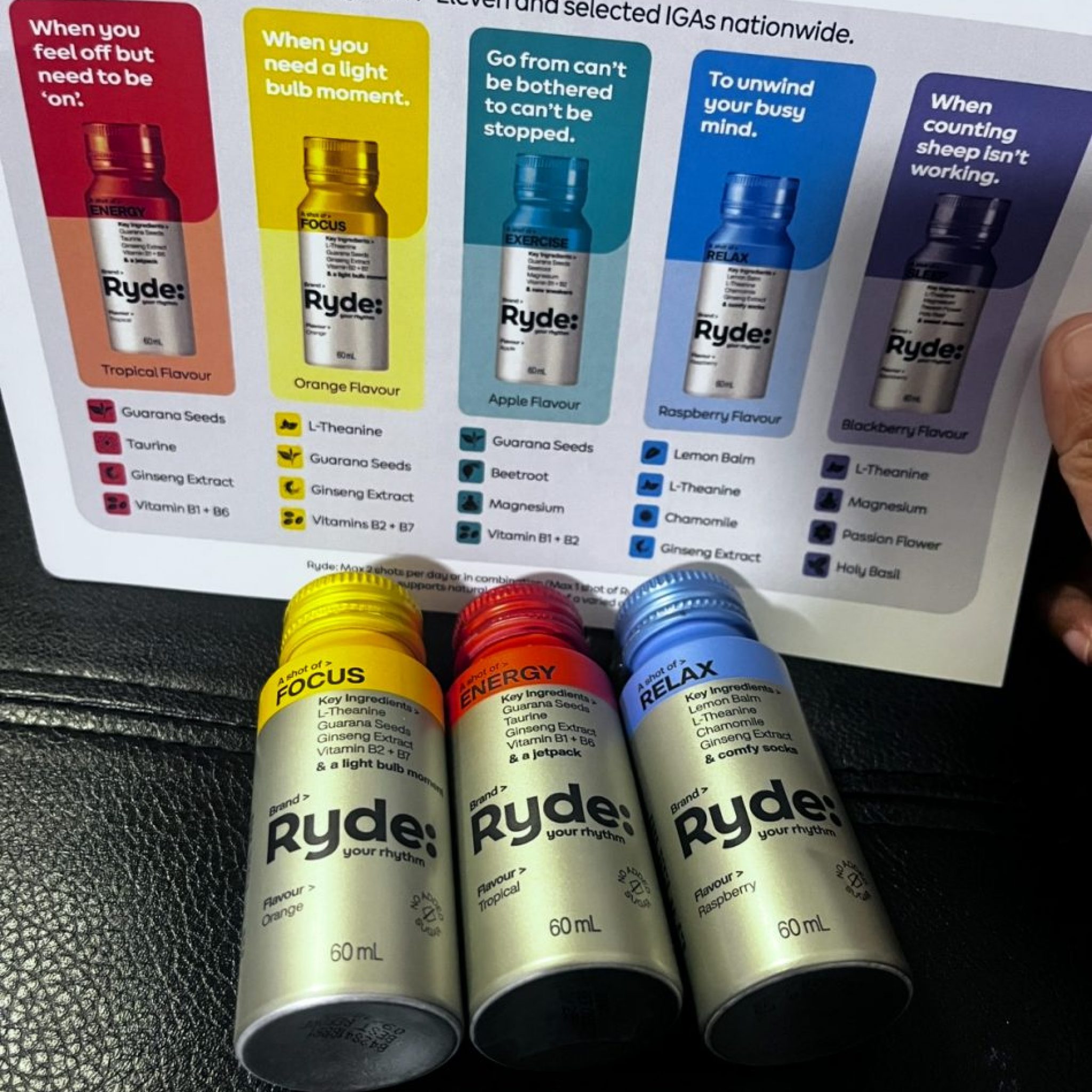 Ryde Wellbeing Shot Focus Orange 60ml - Black Box Product Reviews